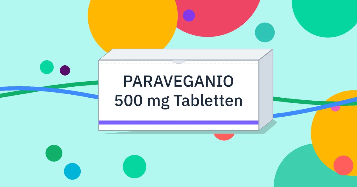 Symbolbild: Packung mit der Aufschrift PARAVEGANIO 500 mg Tabletten (PZN 17440358) – Verfügbarkeit und Bezug in Apotheken in Frankfurt am Main
