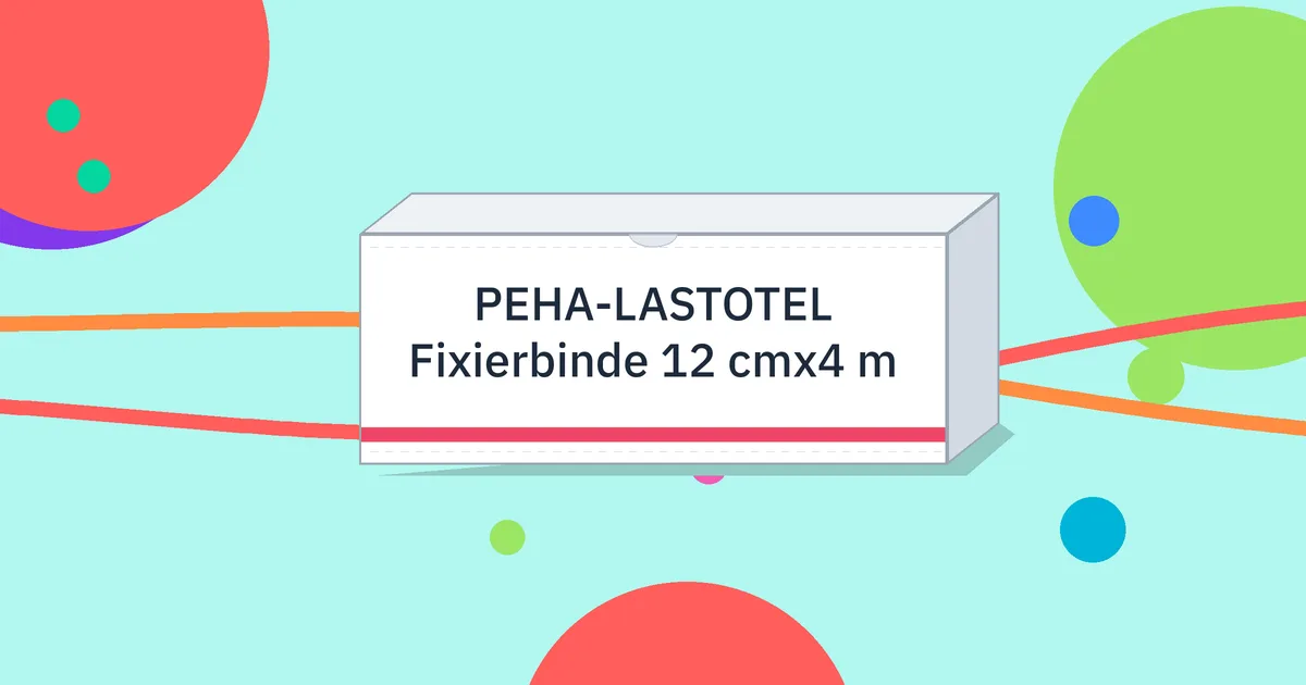 Symbolbild: Packung mit der Aufschrift PEHA-LASTOTEL Fixierbinde 12 cmx4 m (PZN 15878961) – Verfügbarkeit und Bezug in Apotheken in Frankfurt am Main