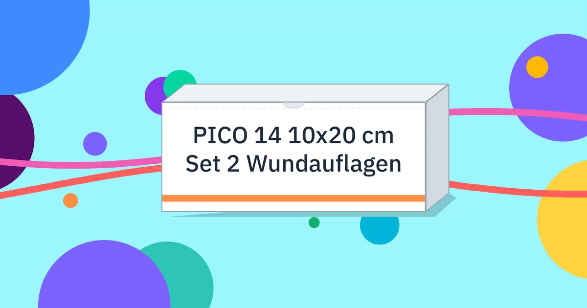 Symbolbild: Packung mit der Aufschrift PICO 14 10x20 cm Set 2 Wundauflagen (PZN 15261491) – Verfügbarkeit und Bezug in Apotheken in Frankfurt am Main