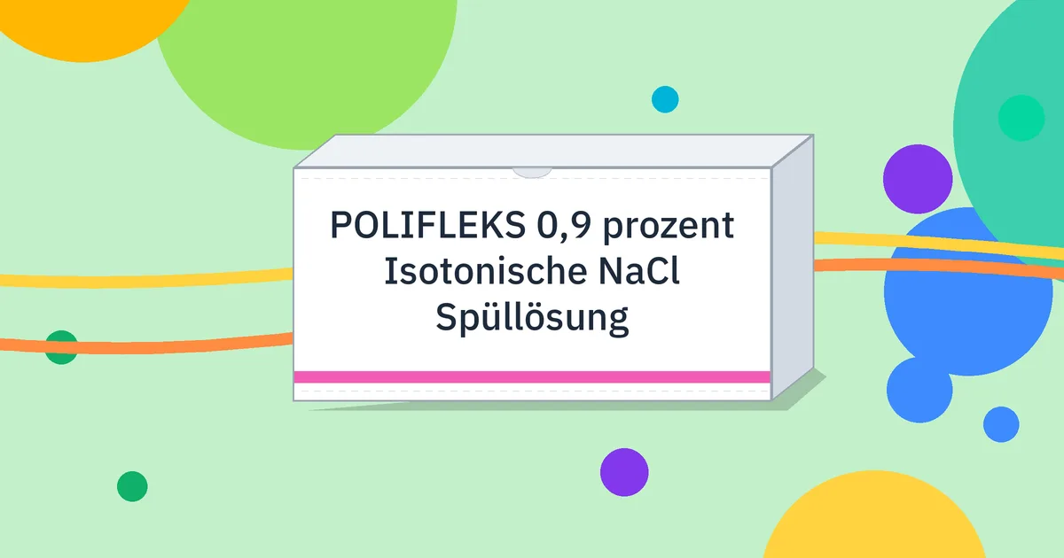 Symbolbild: Packung mit der Aufschrift POLIFLEKS 0,9 prozent Isotonische NaCl Spüllösung (PZN 19660213) – Verfügbarkeit und Bezug in Apotheken in Frankfurt am Main