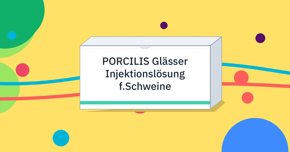 Symbolbild: Packung mit der Aufschrift PORCILIS Glässer Injektionslösung f.Schweine (PZN 03925313) – Verfügbarkeit und Bezug in Apotheken in Frankfurt am Main