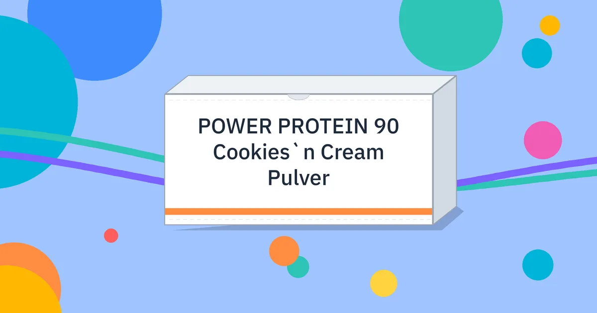 Symbolbild: Packung mit der Aufschrift POWER PROTEIN 90 Cookies`n Cream Pulver (PZN 01623890) – Verfügbarkeit und Bezug in Apotheken in Frankfurt am Main