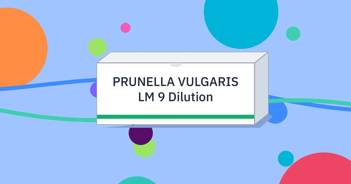Symbolbild: Packung mit der Aufschrift PRUNELLA VULGARIS LM 9 Dilution (PZN 13668863) – Verfügbarkeit und Bezug in Apotheken in Frankfurt am Main