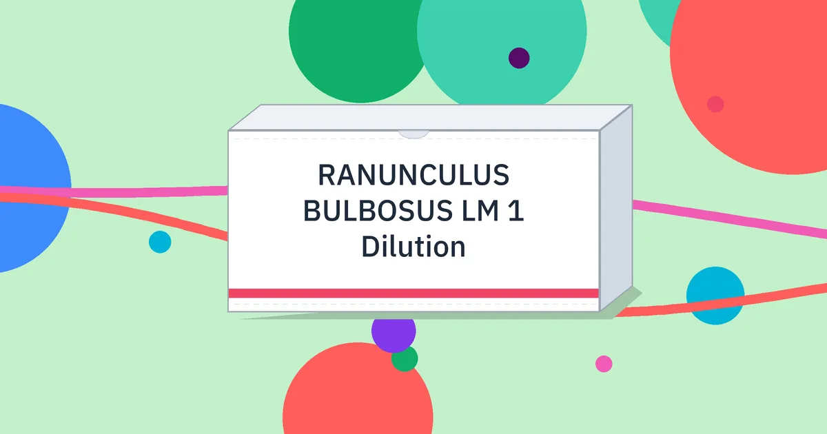 Symbolbild: Packung mit der Aufschrift RANUNCULUS BULBOSUS LM 1 Dilution (PZN 09649736) – Verfügbarkeit und Bezug in Apotheken in Frankfurt am Main