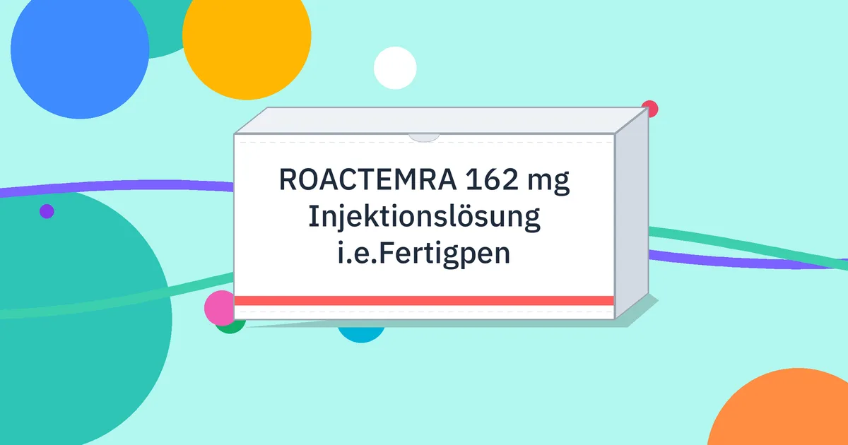 Symbolbild: Packung mit der Aufschrift ROACTEMRA 162 mg Injektionslösung i.e.Fertigpen (PZN 18844135) – Verfügbarkeit und Bezug in Apotheken in Frankfurt am Main