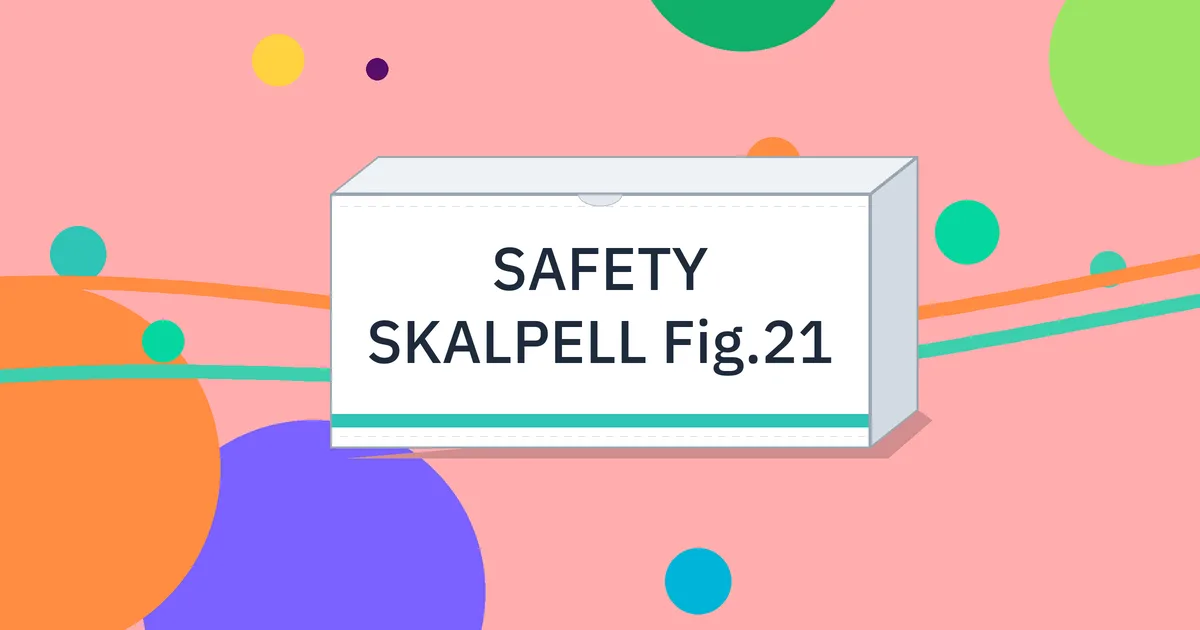 Symbolbild: Packung mit der Aufschrift SAFETY SKALPELL Fig.21 (PZN 07330338) – Verfügbarkeit und Bezug in Apotheken in Frankfurt am Main