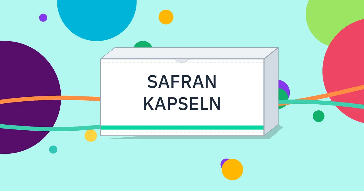 Symbolbild: Packung mit der Aufschrift SAFRAN KAPSELN (PZN 06055462) – Verfügbarkeit und Bezug in Apotheken in Frankfurt am Main
