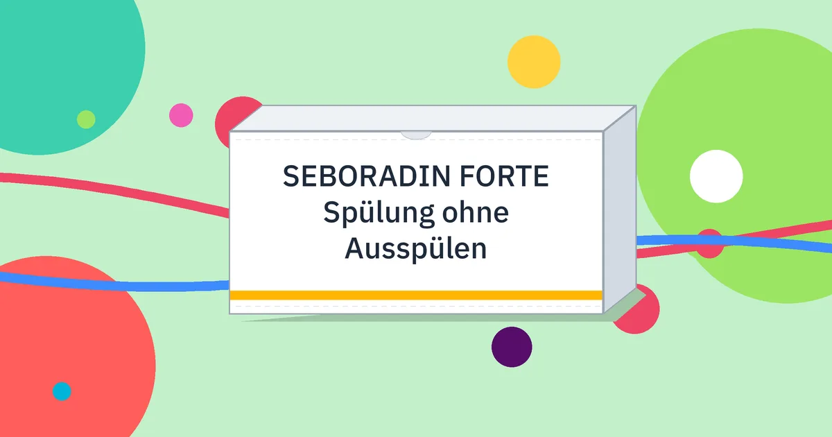 Symbolbild: Packung mit der Aufschrift SEBORADIN FORTE Spülung ohne Ausspülen (PZN 18402130) – Verfügbarkeit und Bezug in Apotheken in Frankfurt am Main