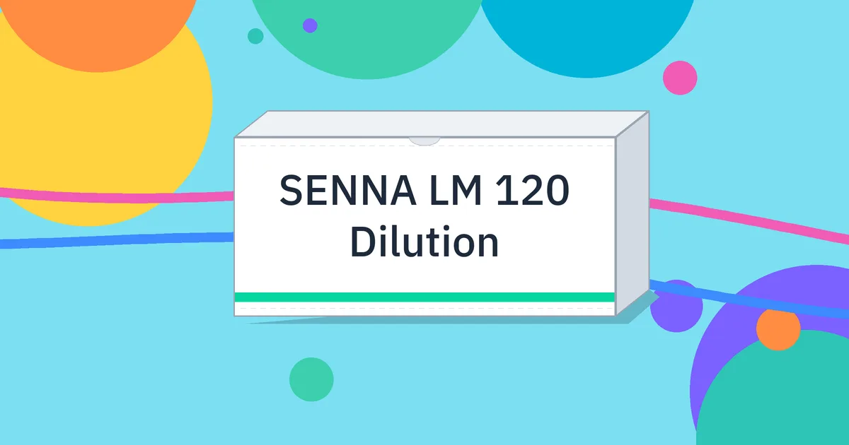Symbolbild: Packung mit der Aufschrift SENNA LM 120 Dilution (PZN 13188347) – Verfügbarkeit und Bezug in Apotheken in Frankfurt am Main