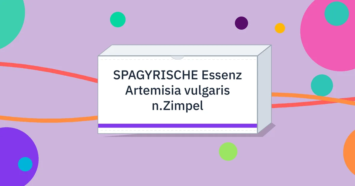 Symbolbild: Packung mit der Aufschrift SPAGYRISCHE Essenz Artemisia vulgaris n.Zimpel (PZN 00915774) – Verfügbarkeit und Bezug in Apotheken in Frankfurt am Main