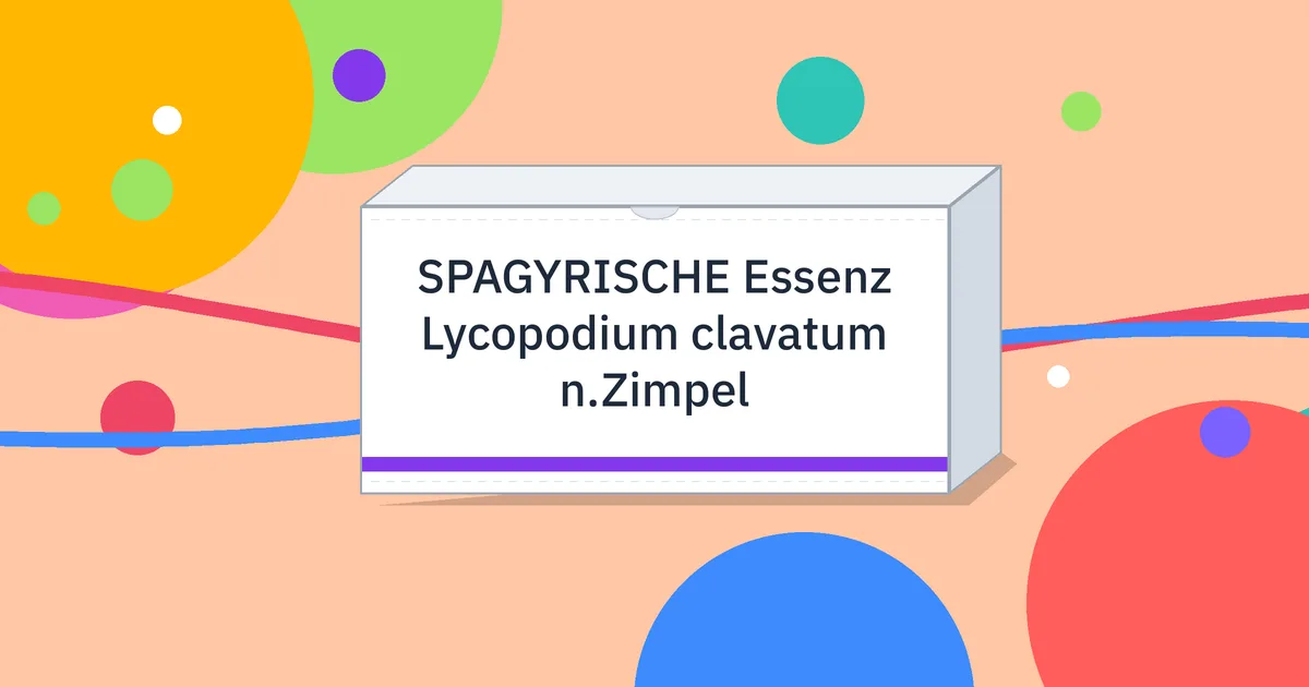 Symbolbild: Packung mit der Aufschrift SPAGYRISCHE Essenz Lycopodium clavatum n.Zimpel (PZN 09532514) – Verfügbarkeit und Bezug in Apotheken in Frankfurt am Main