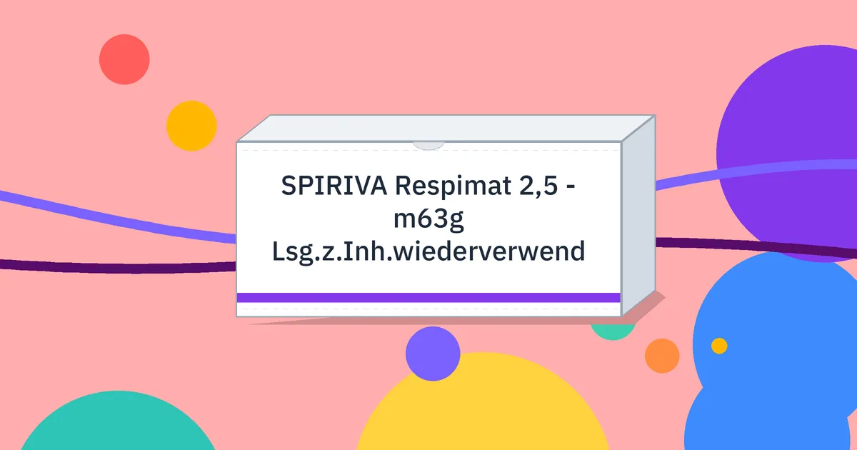 Symbolbild: Packung mit der Aufschrift SPIRIVA Respimat 2,5 -m63g Lsg.z.Inh.wiederverwend (PZN 16000717) – Verfügbarkeit und Bezug in Apotheken in Frankfurt am Main