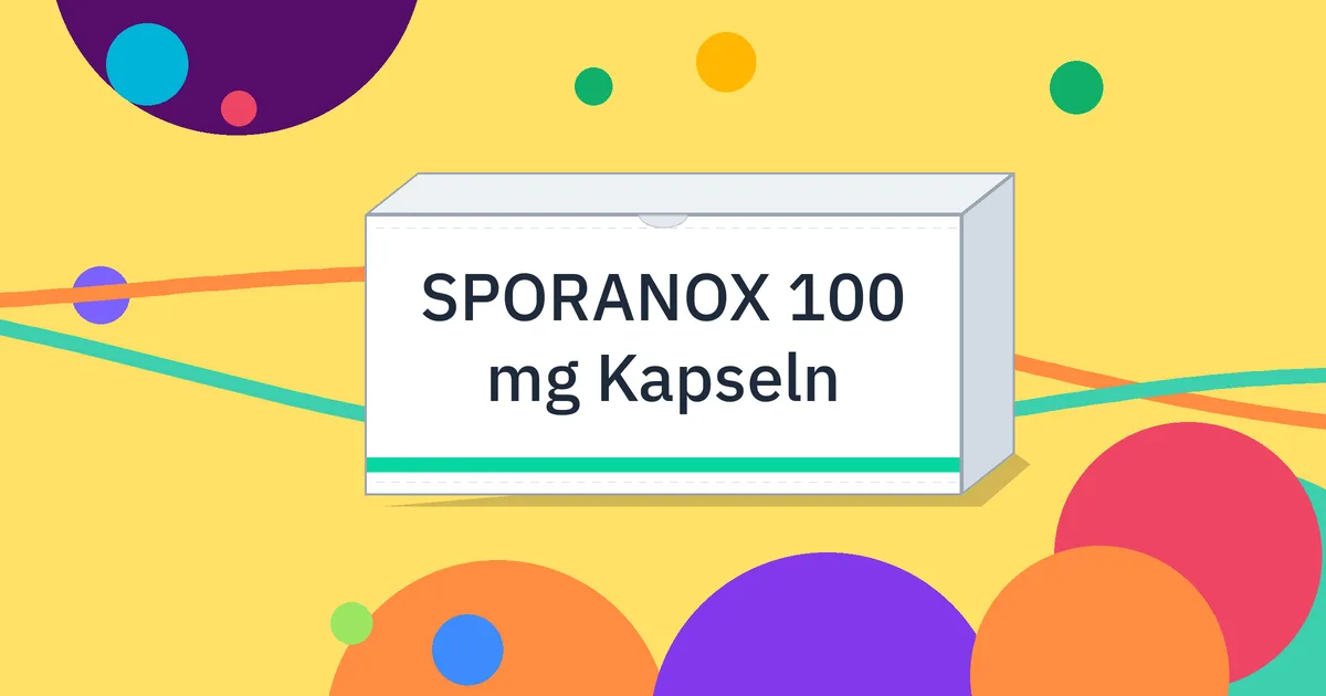 Symbolbild: Packung mit der Aufschrift SPORANOX 100 mg Kapseln (PZN 18680627) – Verfügbarkeit und Bezug in Apotheken in Frankfurt am Main
