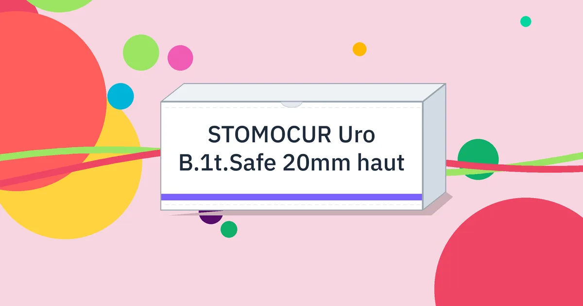 Symbolbild: Packung mit der Aufschrift STOMOCUR Uro B.1t.Safe 20mm haut (PZN 17160541) – Verfügbarkeit und Bezug in Apotheken in Frankfurt am Main