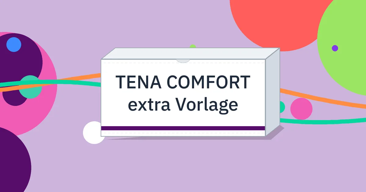 Symbolbild: Packung mit der Aufschrift TENA COMFORT extra Vorlage (PZN 04481516) – Verfügbarkeit und Bezug in Apotheken in Frankfurt am Main