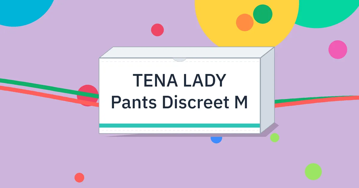 Symbolbild: Packung mit der Aufschrift TENA LADY Pants Discreet M (PZN 10186796) – Verfügbarkeit und Bezug in Apotheken in Frankfurt am Main
