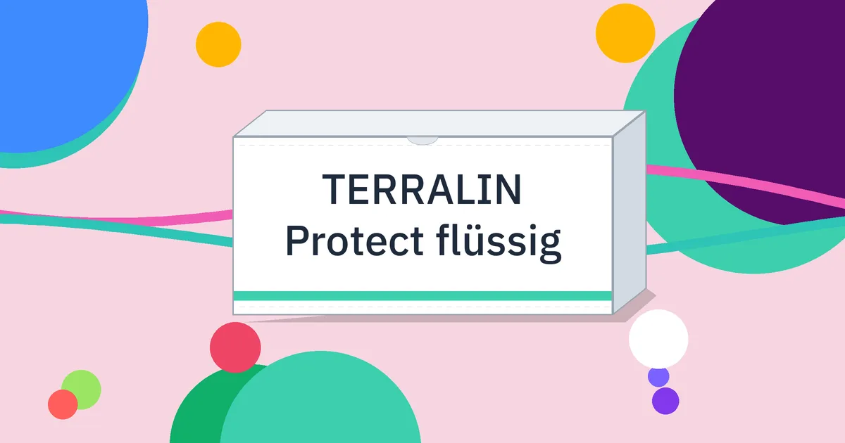 Symbolbild: Packung mit der Aufschrift TERRALIN Protect flüssig (PZN 04808727) – Verfügbarkeit und Bezug in Apotheken in Frankfurt am Main