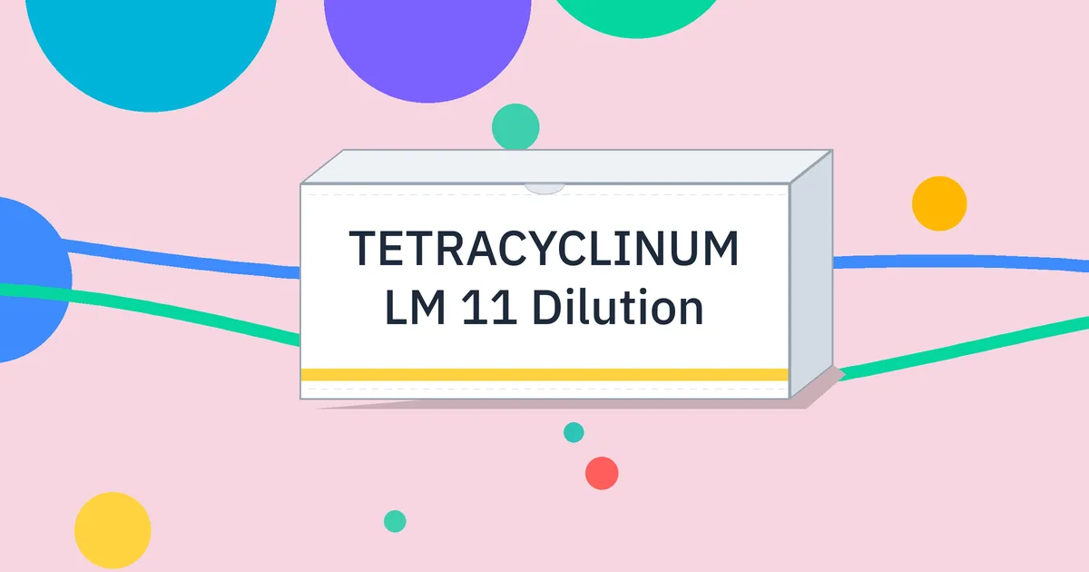 Symbolbild: Packung mit der Aufschrift TETRACYCLINUM LM 11 Dilution (PZN 13689026) – Verfügbarkeit und Bezug in Apotheken in Frankfurt am Main