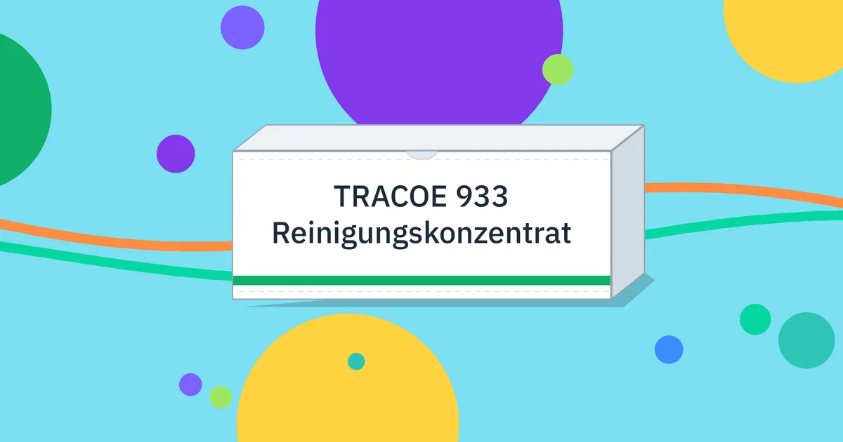 Symbolbild: Packung mit der Aufschrift TRACOE 933 Reinigungskonzentrat (PZN 02204534) – Verfügbarkeit und Bezug in Apotheken in Frankfurt am Main