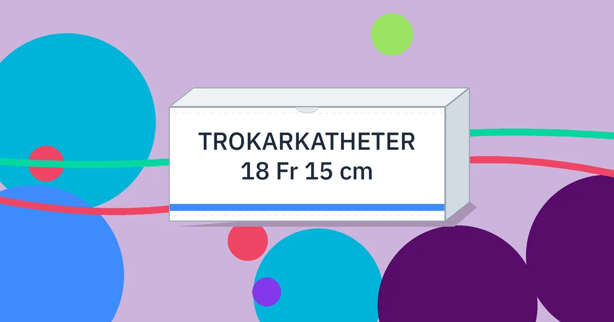 Symbolbild: Packung mit der Aufschrift TROKARKATHETER 18 Fr 15 cm (PZN 09380895) – Verfügbarkeit und Bezug in Apotheken in Frankfurt am Main