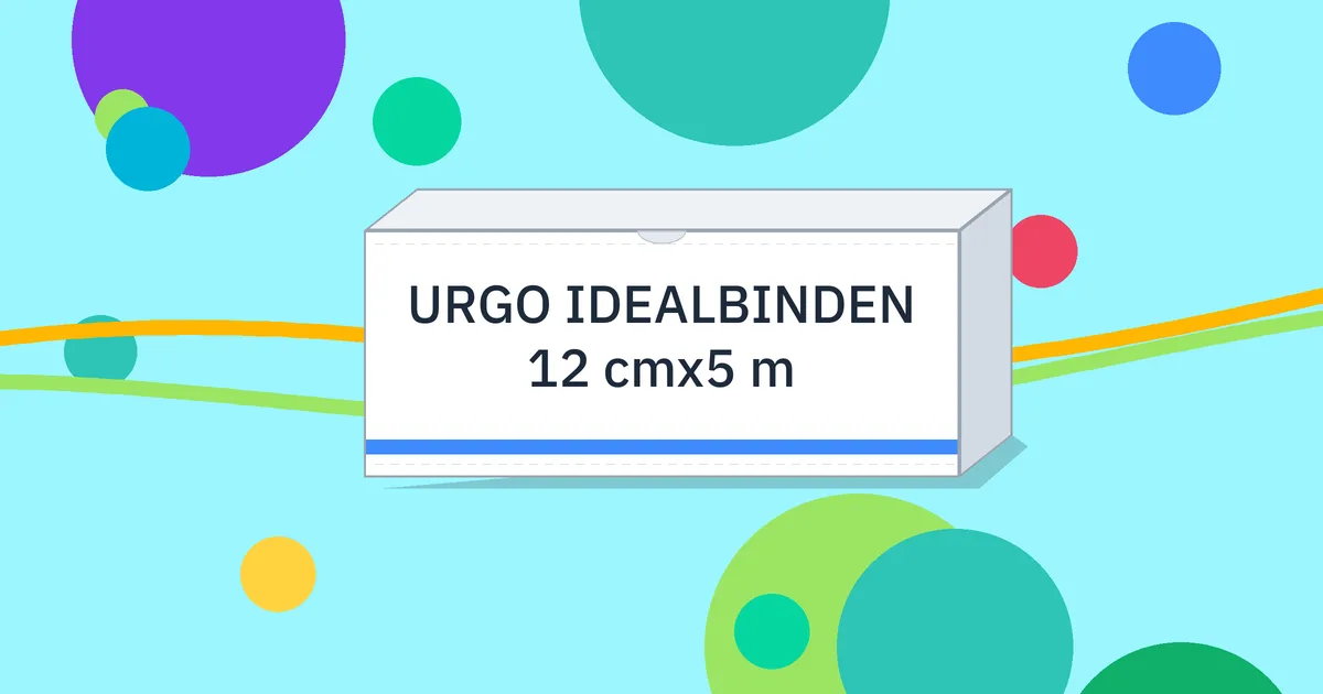 Symbolbild: Packung mit der Aufschrift URGO IDEALBINDEN 12 cmx5 m (PZN 04640096) – Verfügbarkeit und Bezug in Apotheken in Frankfurt am Main