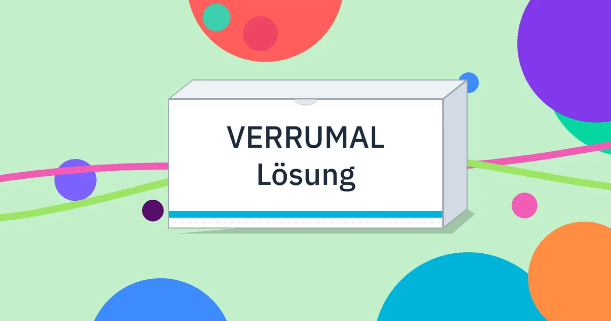 Symbolbild: Packung mit der Aufschrift VERRUMAL Lösung (PZN 01884521) – Verfügbarkeit und Bezug in Apotheken in Frankfurt am Main