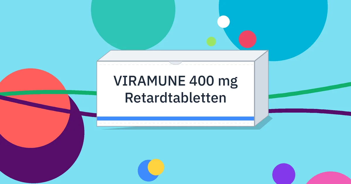 Symbolbild: Packung mit der Aufschrift VIRAMUNE 400 mg Retardtabletten (PZN 09671569) – Verfügbarkeit und Bezug in Apotheken in Frankfurt am Main