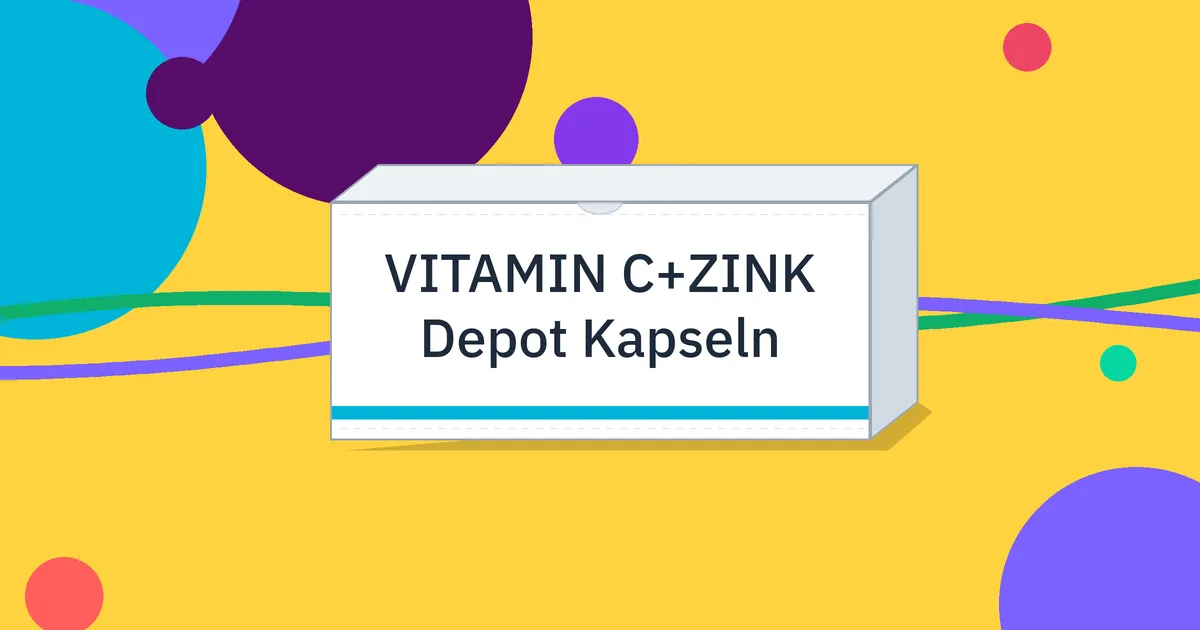 Symbolbild: Packung mit der Aufschrift VITAMIN C+ZINK Depot Kapseln (PZN 03401107) – Verfügbarkeit und Bezug in Apotheken in Frankfurt am Main