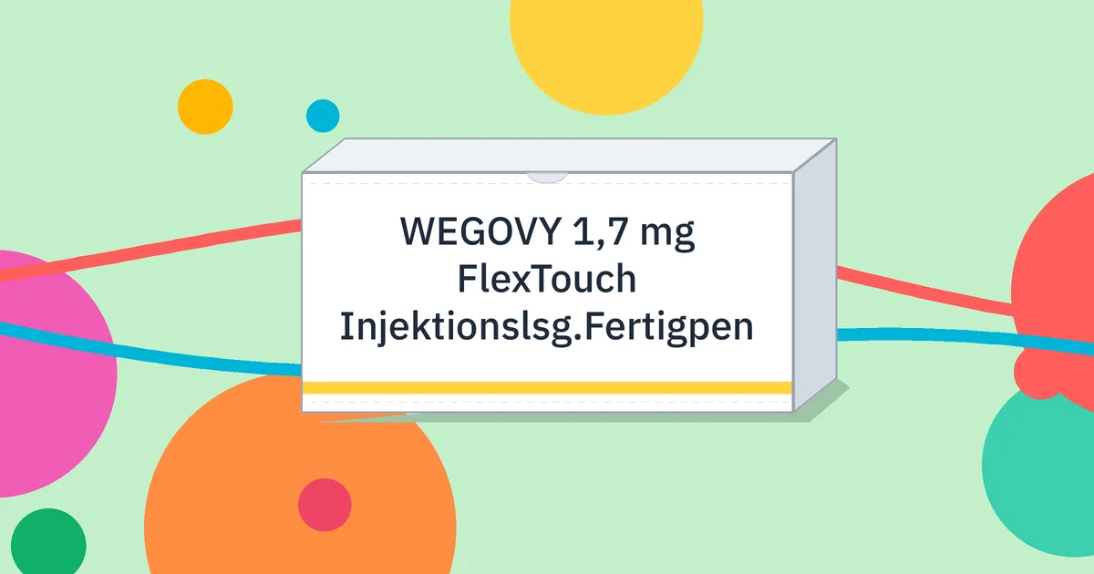 Symbolbild: Packung mit der Aufschrift WEGOVY 1,7 mg FlexTouch Injektionslsg.Fertigpen (PZN 19197689) – Verfügbarkeit und Bezug in Apotheken in Frankfurt am Main
