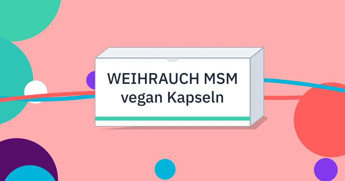Symbolbild: Packung mit der Aufschrift WEIHRAUCH MSM vegan Kapseln (PZN 15373066) – Verfügbarkeit und Bezug in Apotheken in Frankfurt am Main