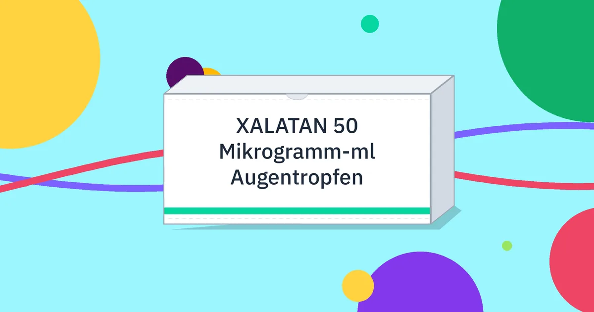 Symbolbild: Packung mit der Aufschrift XALATAN 50 Mikrogramm-ml Augentropfen (PZN 14018570) – Verfügbarkeit und Bezug in Apotheken in Frankfurt am Main