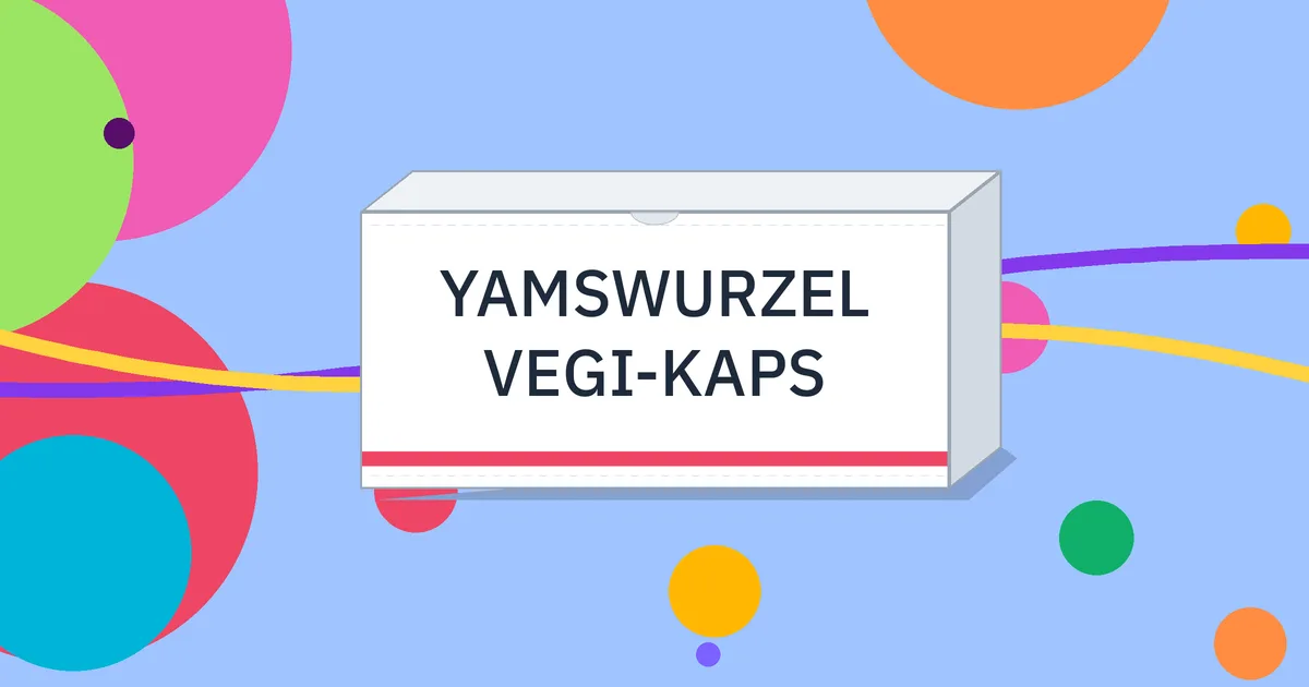 Symbolbild: Packung mit der Aufschrift YAMSWURZEL VEGI-KAPS (PZN 00471018) – Verfügbarkeit und Bezug in Apotheken in Frankfurt am Main