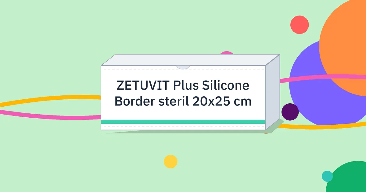 Symbolbild: Packung mit der Aufschrift ZETUVIT Plus Silicone Border steril 20x25 cm (PZN 18799593) – Verfügbarkeit und Bezug in Apotheken in Frankfurt am Main
