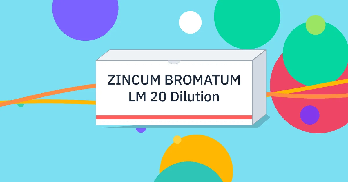 Symbolbild: Packung mit der Aufschrift ZINCUM BROMATUM LM 20 Dilution (PZN 13291565) – Verfügbarkeit und Bezug in Apotheken in Frankfurt am Main