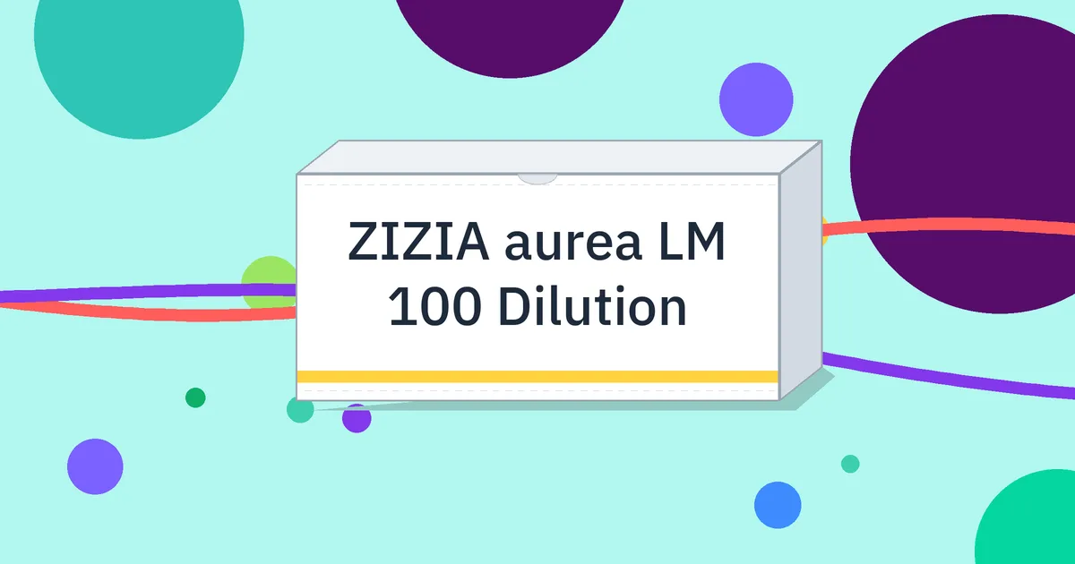 Symbolbild: Packung mit der Aufschrift ZIZIA aurea LM 100 Dilution (PZN 13304138) – Verfügbarkeit und Bezug in Apotheken in Frankfurt am Main