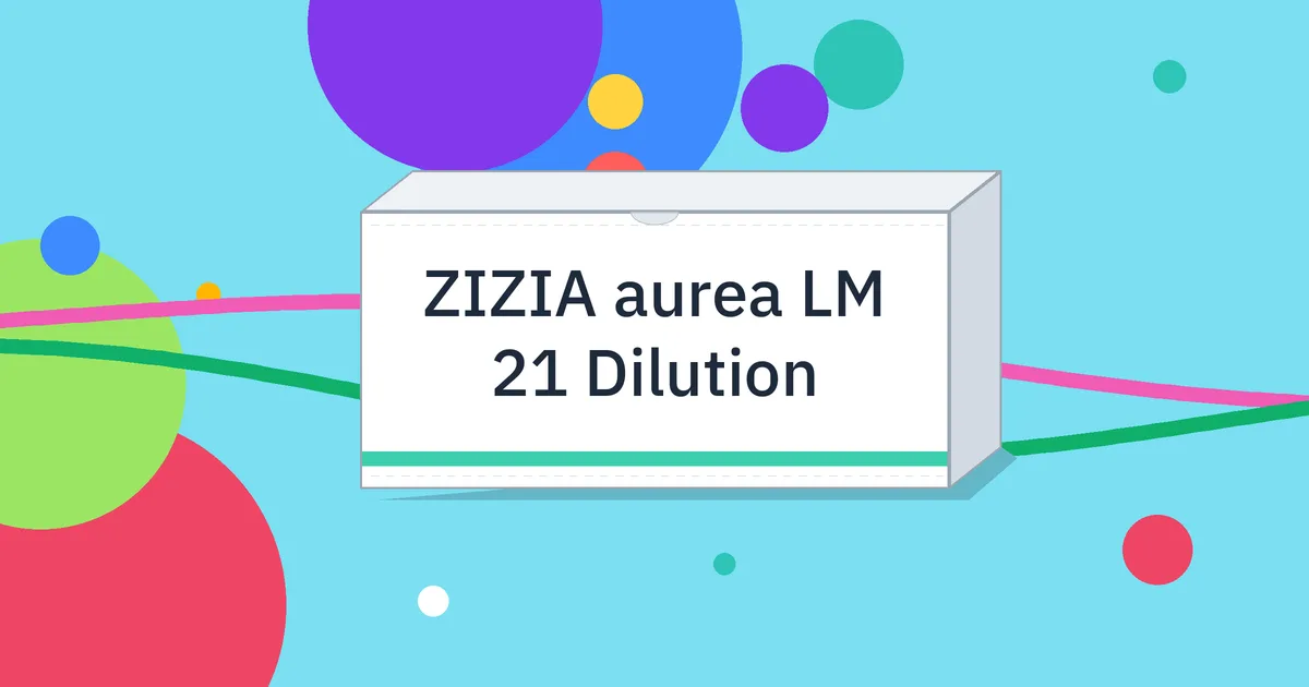 Symbolbild: Packung mit der Aufschrift ZIZIA aurea LM 21 Dilution (PZN 13303794) – Verfügbarkeit und Bezug in Apotheken in Frankfurt am Main