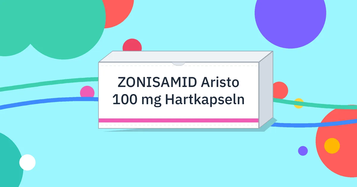 Symbolbild: Packung mit der Aufschrift ZONISAMID Aristo 100 mg Hartkapseln (PZN 20285387) – Verfügbarkeit und Bezug in Apotheken in Frankfurt am Main