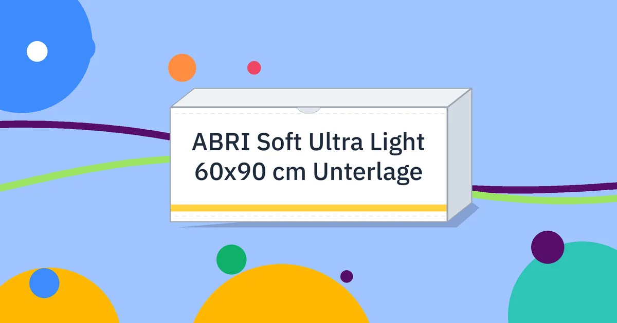 Symbolbild: Packung mit der Aufschrift ABRI Soft Ultra Light 60x90 cm Unterlage (PZN 14219185) – Verfügbarkeit und Bezug in Apotheken in Frankfurt am Main
