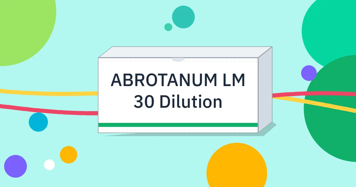 Symbolbild: Packung mit der Aufschrift ABROTANUM LM 30 Dilution (PZN 12750835) – Verfügbarkeit und Bezug in Apotheken in Frankfurt am Main
