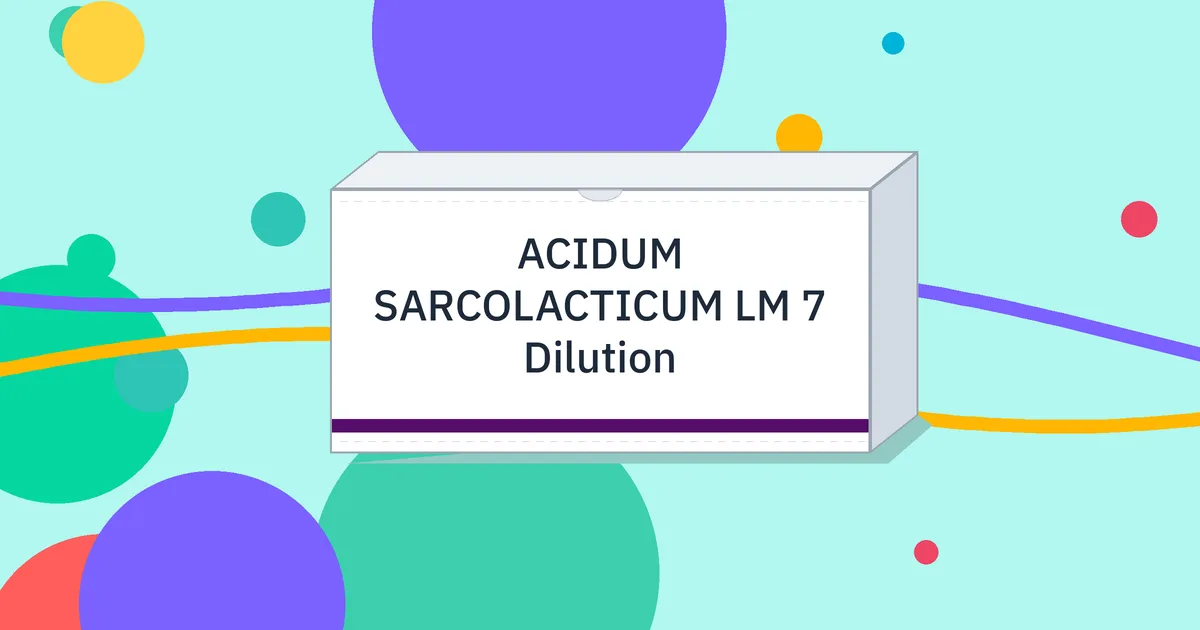 Symbolbild: Packung mit der Aufschrift ACIDUM SARCOLACTICUM LM 7 Dilution (PZN 13282767) – Verfügbarkeit und Bezug in Apotheken in Frankfurt am Main