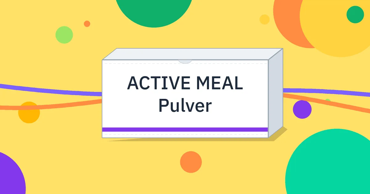 Symbolbild: Packung mit der Aufschrift ACTIVE MEAL Pulver (PZN 18679067) – Verfügbarkeit und Bezug in Apotheken in Frankfurt am Main