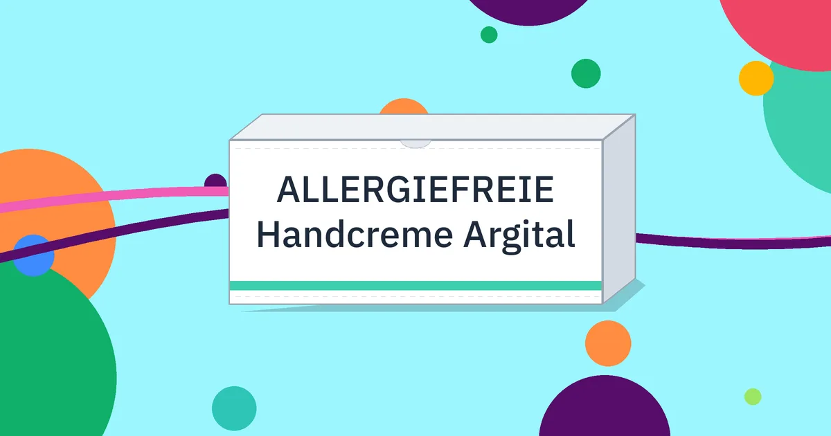 Symbolbild: Packung mit der Aufschrift ALLERGIEFREIE Handcreme Argital (PZN 09274348) – Verfügbarkeit und Bezug in Apotheken in Frankfurt am Main