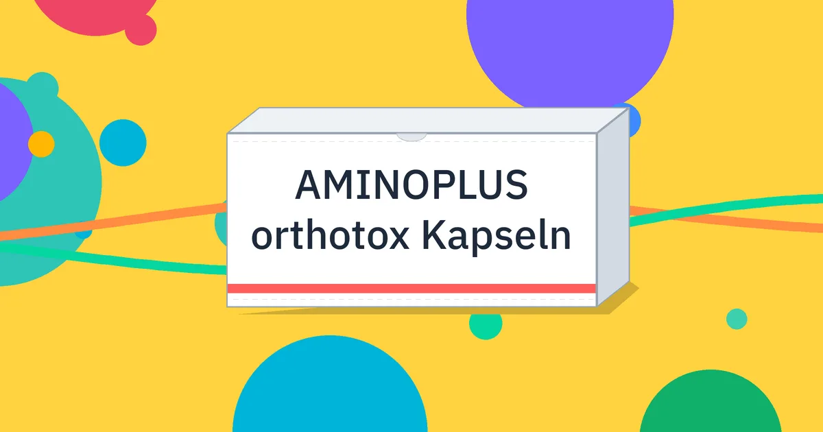 Symbolbild: Packung mit der Aufschrift AMINOPLUS orthotox Kapseln (PZN 18772714) – Verfügbarkeit und Bezug in Apotheken in Frankfurt am Main