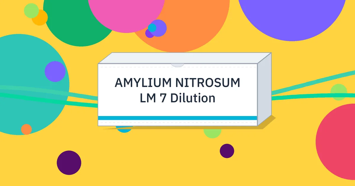 Symbolbild: Packung mit der Aufschrift AMYLIUM NITROSUM LM 7 Dilution (PZN 13326447) – Verfügbarkeit und Bezug in Apotheken in Frankfurt am Main