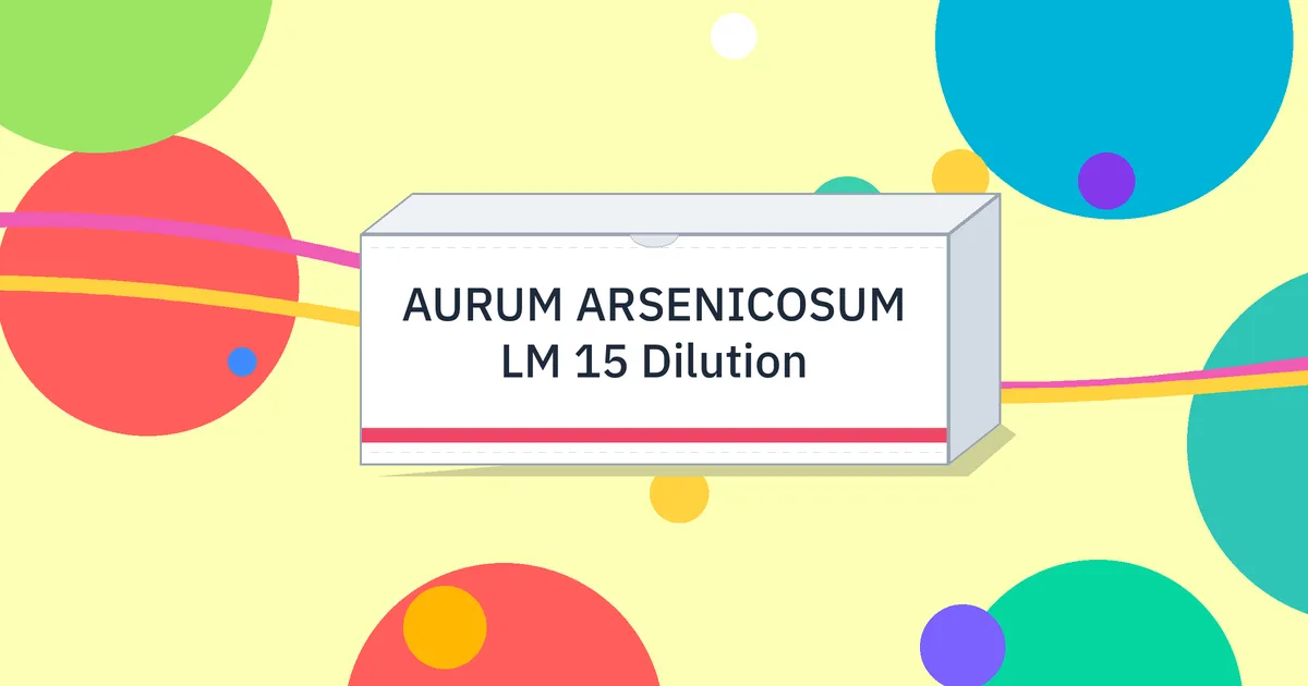 Symbolbild: Packung mit der Aufschrift AURUM ARSENICOSUM LM 15 Dilution (PZN 12783390) – Verfügbarkeit und Bezug in Apotheken in Frankfurt am Main