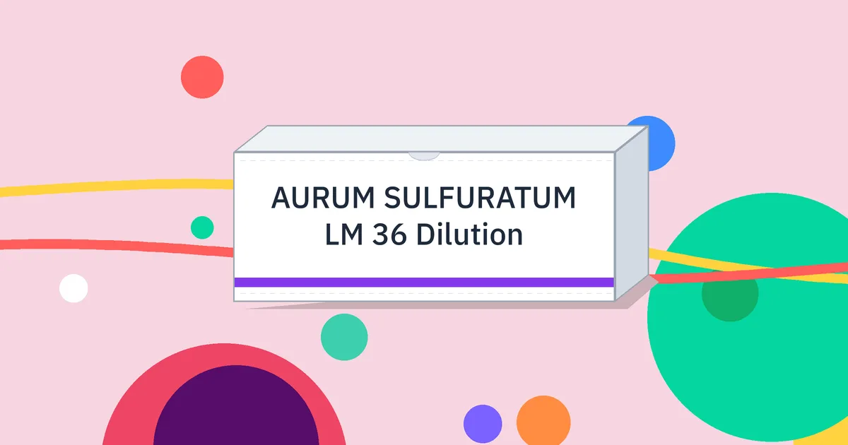 Symbolbild: Packung mit der Aufschrift AURUM SULFURATUM LM 36 Dilution (PZN 12786483) – Verfügbarkeit und Bezug in Apotheken in Frankfurt am Main