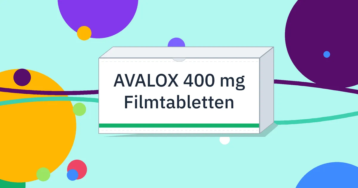 Symbolbild: Packung mit der Aufschrift AVALOX 400 mg Filmtabletten (PZN 01033556) – Verfügbarkeit und Bezug in Apotheken in Frankfurt am Main