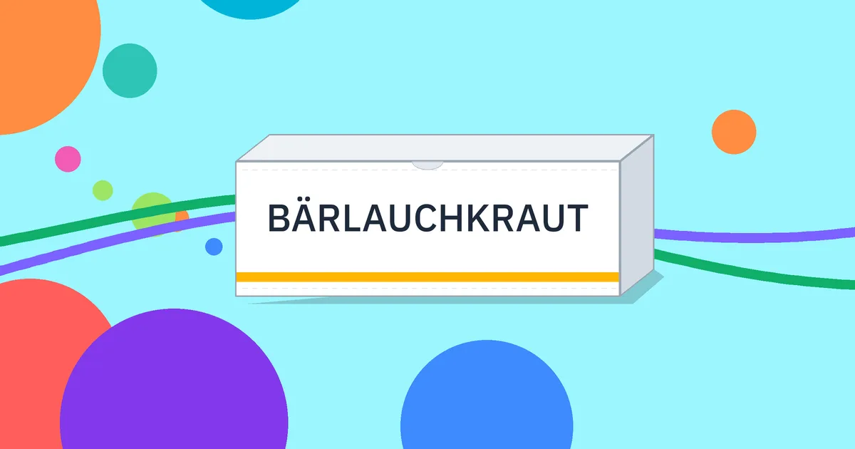 Symbolbild: Packung mit der Aufschrift BÄRLAUCHKRAUT (PZN 08465419) – Verfügbarkeit und Bezug in Apotheken in Frankfurt am Main