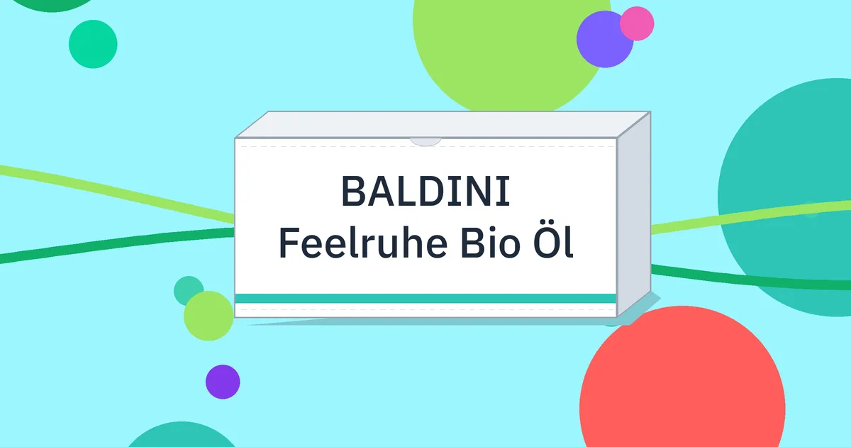 Symbolbild: Packung mit der Aufschrift BALDINI Feelruhe Bio Öl (PZN 10312918) – Verfügbarkeit und Bezug in Apotheken in Frankfurt am Main