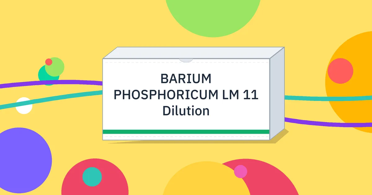 Symbolbild: Packung mit der Aufschrift BARIUM PHOSPHORICUM LM 11 Dilution (PZN 13379248) – Verfügbarkeit und Bezug in Apotheken in Frankfurt am Main